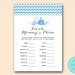 Blue Whale Baby Shower Games Printable, Boy Nautical Baby Shower Game ...