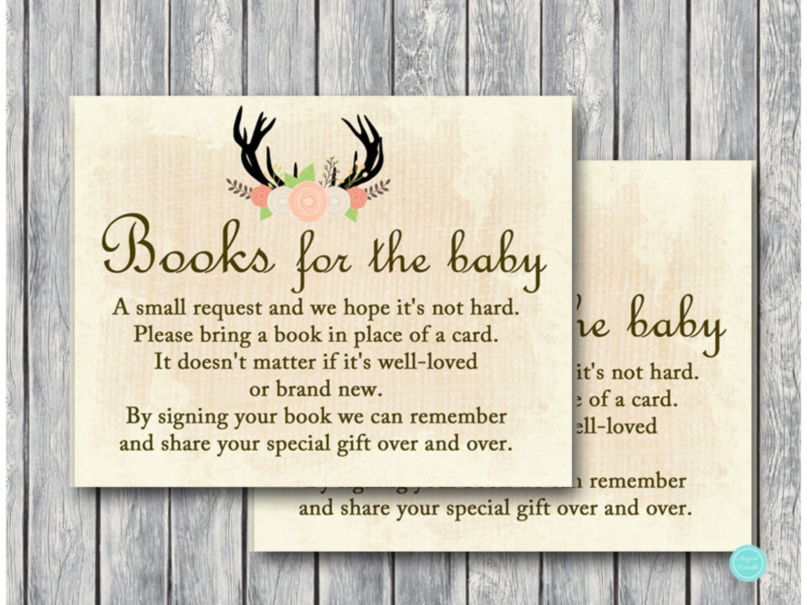 Books for the Baby Card Bring a Book Instead of a Card - Etsy