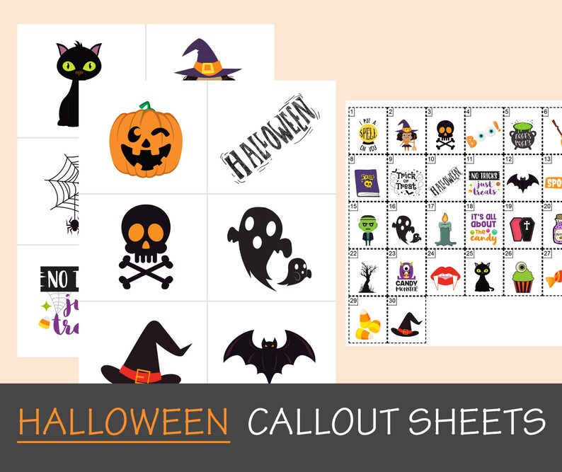 100 Halloween Bingo Cards Printable Halloween Bingo - Etsy