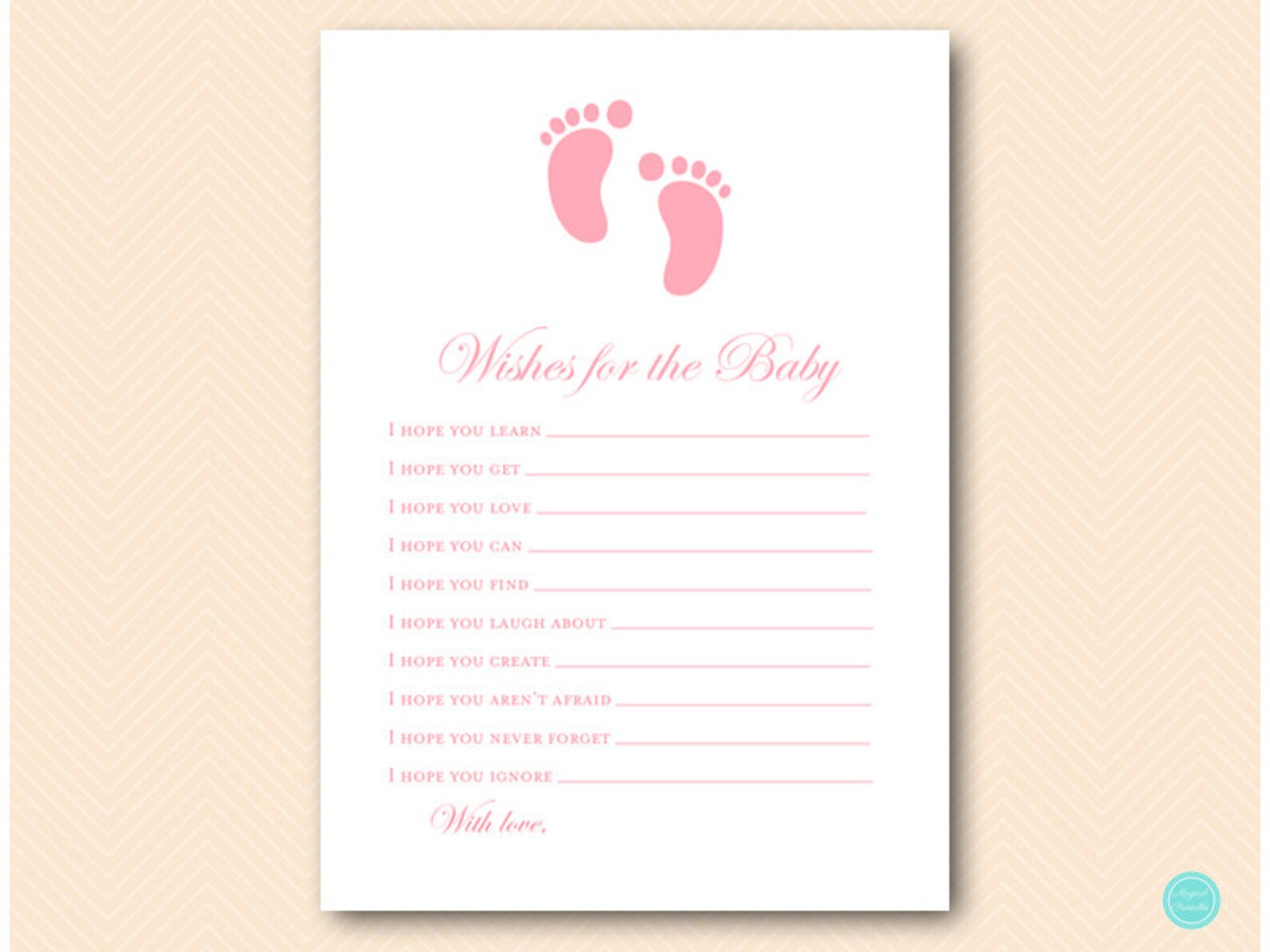 Pink Baby Feet Baby Shower Games Package Instant Download | Etsy