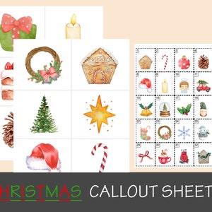 100x Christmas Bingo Cards, 4x4 Printable Christmas Bingo, Christmas ...