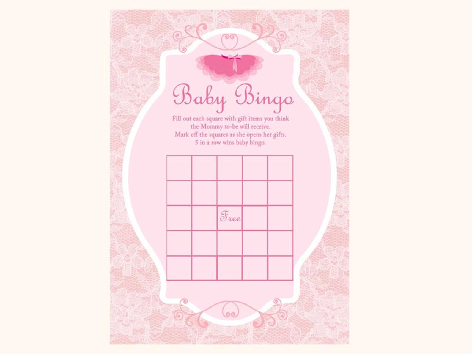 Bingo Baby Bingo Baby Shower Bingo Gift Item Bingo Bingo | Etsy