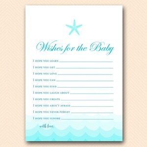 Beach, Sea Waves, Nautical Baby Shower Games Printable, Beach Theme ...
