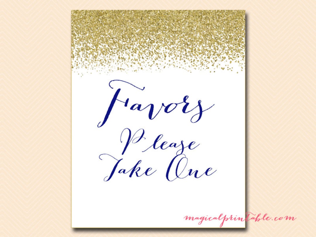 Favors Please Take One Sign, Instant Download, Thank You Sign, Wedding ...