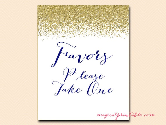 Favors Please Take One Sign Instant Download Thank You Sign | Etsy