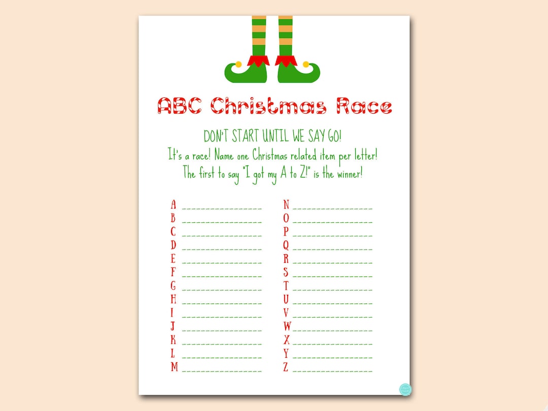 Christmas Game, Xmas Item Race Game, Christmas Family Game, Christmas ...