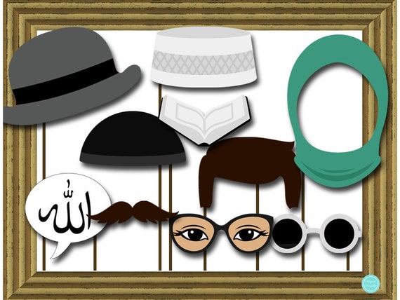 DIY Islamic Photobooth Props Islamic Wedding Photo Booth | Etsy