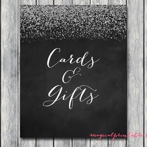 Instant Download, Cards and Gifts Sign, Thank You Signage, Wedding ...