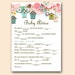 Birdhouse Baby Shower Games Printable Game Pack, Bird Baby Shower Games ...