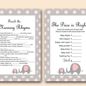 Elephant Baby Shower Games Package, Celebrity Baby Names, Baby ...