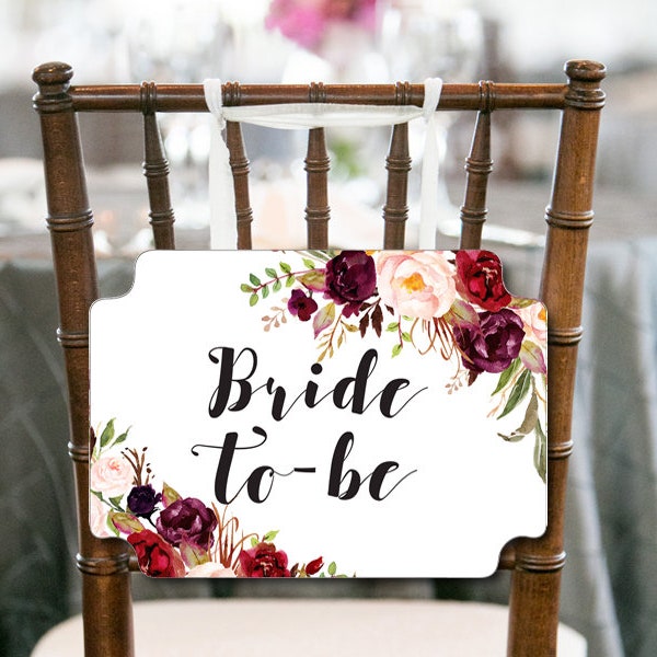 Bride Chair Sign - Etsy