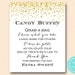 Gold Candy Buffet Sign, Candy Bar Sign, Grab a Bag of Treat Sign ...