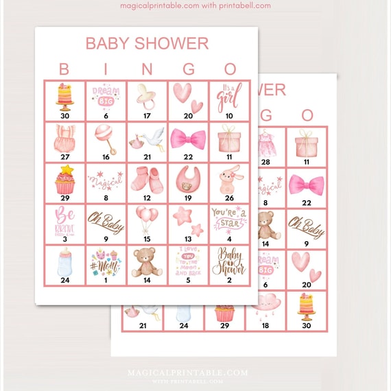 Libro De Bingo Para Baby Shower Para Imprimir Juegos Para Baby Shower