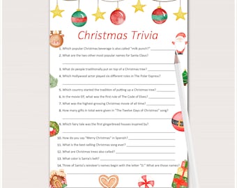 Eat Drink and Play a Game Christmas Trivia Who in Your - Etsy
