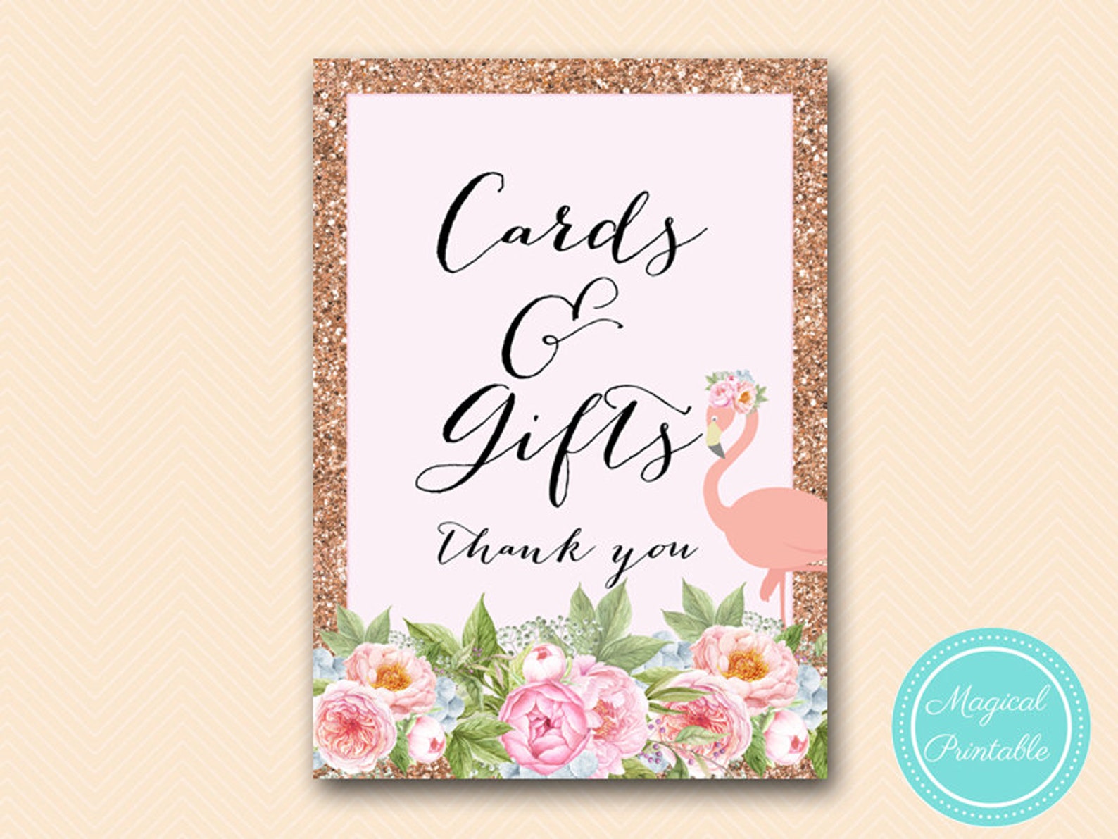 Pink Flamingo Printable Signs Cards Gifts Welcome Favors - Etsy