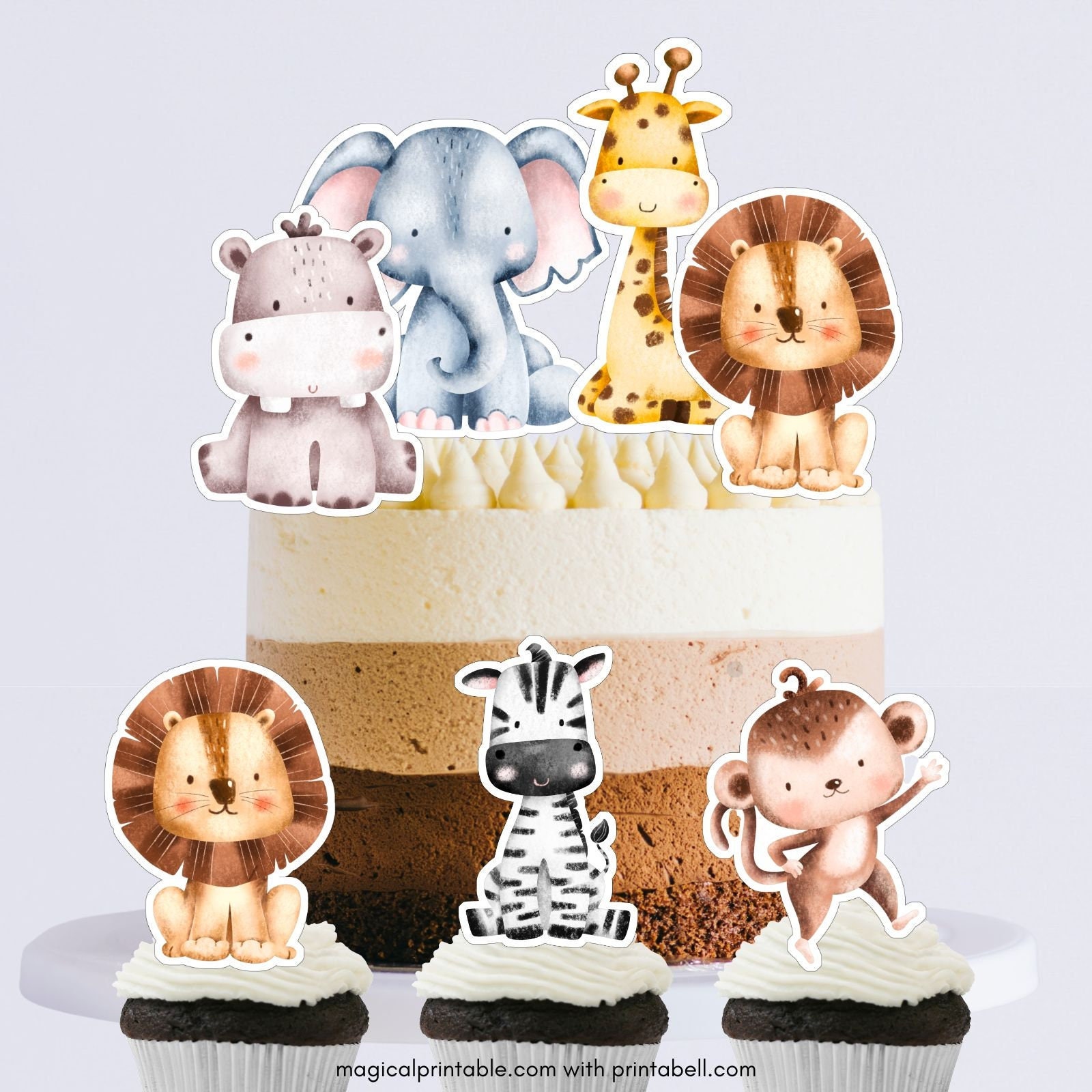 Baby Safari Animal Cutouts