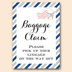 Travel Themed Bridal Shower Decorations, Travel Party Signs, Airplane ...