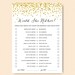Gold Girl Birthday Party Games, Would She Rather, Who Knows the ...