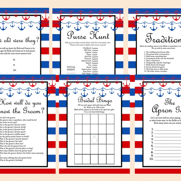 Tying the Knot Bridal Shower Game - Etsy