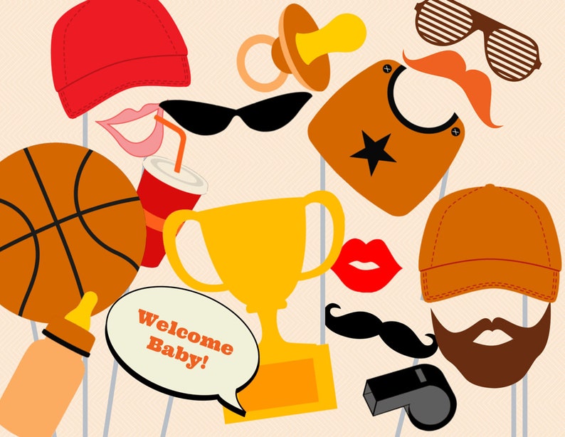 Print Yourself Basketball Photo Booth Party Props - Etsy
