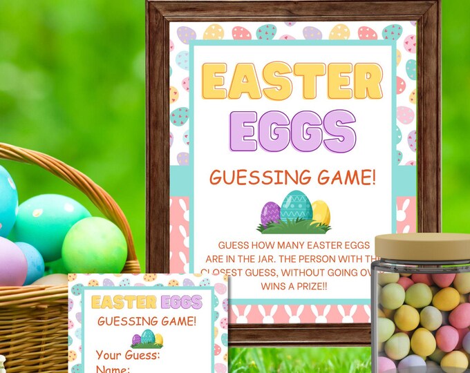 Easter Egg Guessing Game - Easter Guessing Jar Game - Easter Classroom ...