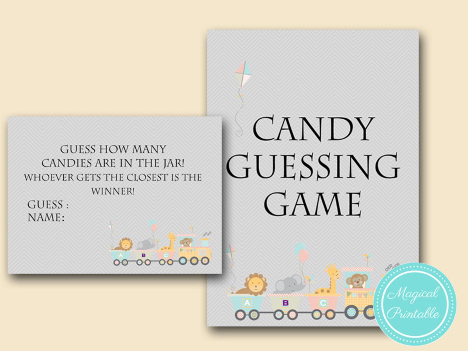 Candy Guessing Game, Guess How Many Candies They Are, Jungle Baby ...
