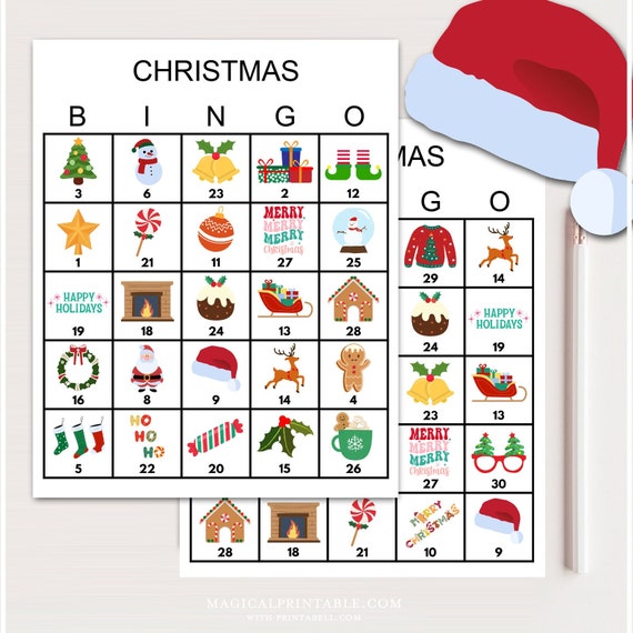 16 Free Christmas Bingo Cards