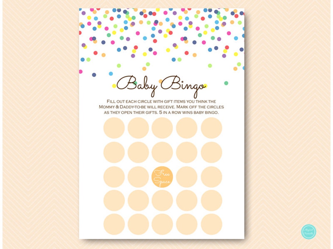 Baby Sprinkle, Printable Baby Bingo, Blank Git Item Bingo Cards, Baby ...