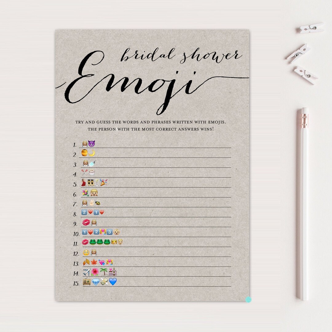 Bridal Shower Quiz, Modern Bridal Shower, Phone Bridal Shower Game ...