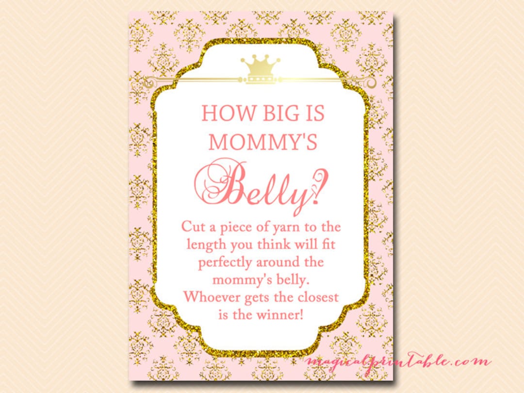 How Big is Mommy's Belly, Guess the Size of Mom's Belly, Princess Baby ...