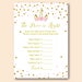 Pink and Gold Unicorn Baby Shower Games Package, Instant Download, Baby ...