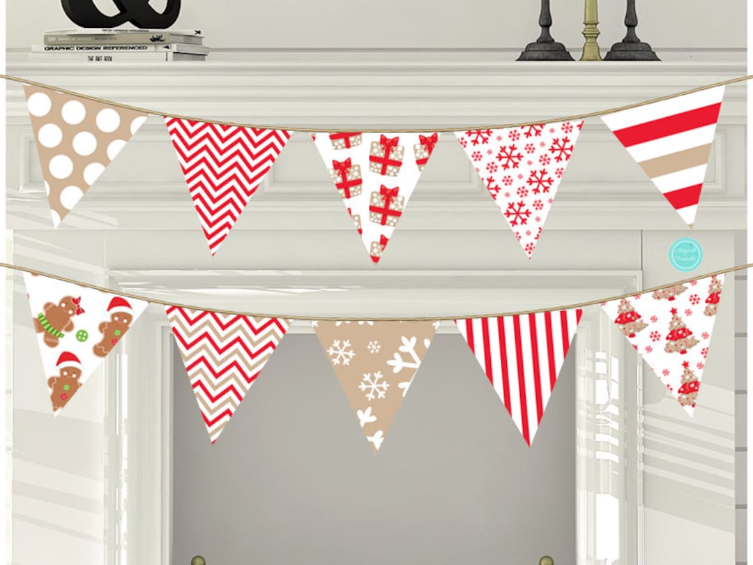 Gingerbread Christmas Party Banner, Gingerbread Party Decorations ...