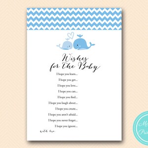 Blue Whale Baby Shower Games Printable, Boy Nautical Baby Shower Game ...