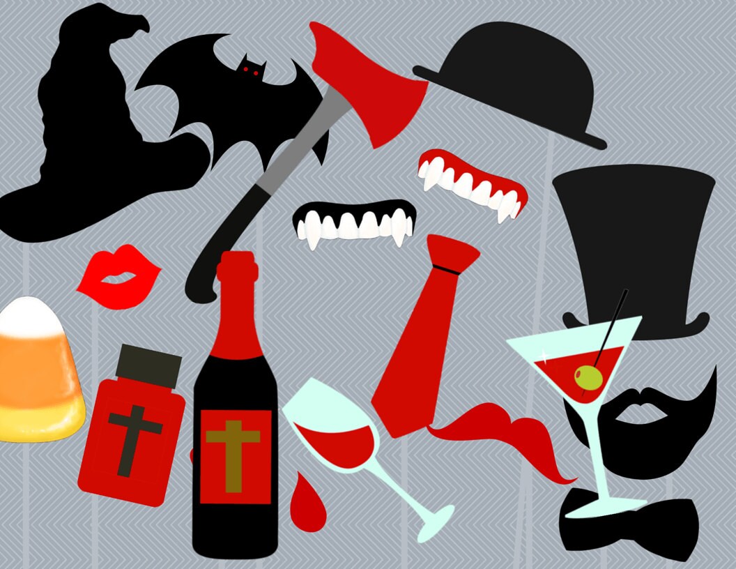 Print Yourself Vampire Dracula Halloween Photo Booth Party - Etsy