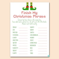 Christmas Game Printable - Elf Christmas Game - Kids Christmas Game ...