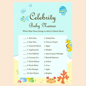 Celebrity Baby Shower Game, Celebrity Baby Names, Celebrity Mom, Under ...