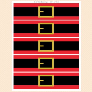 Christmas Water Bottle, Christmas Labels, Christmas Decorations, Xmas ...