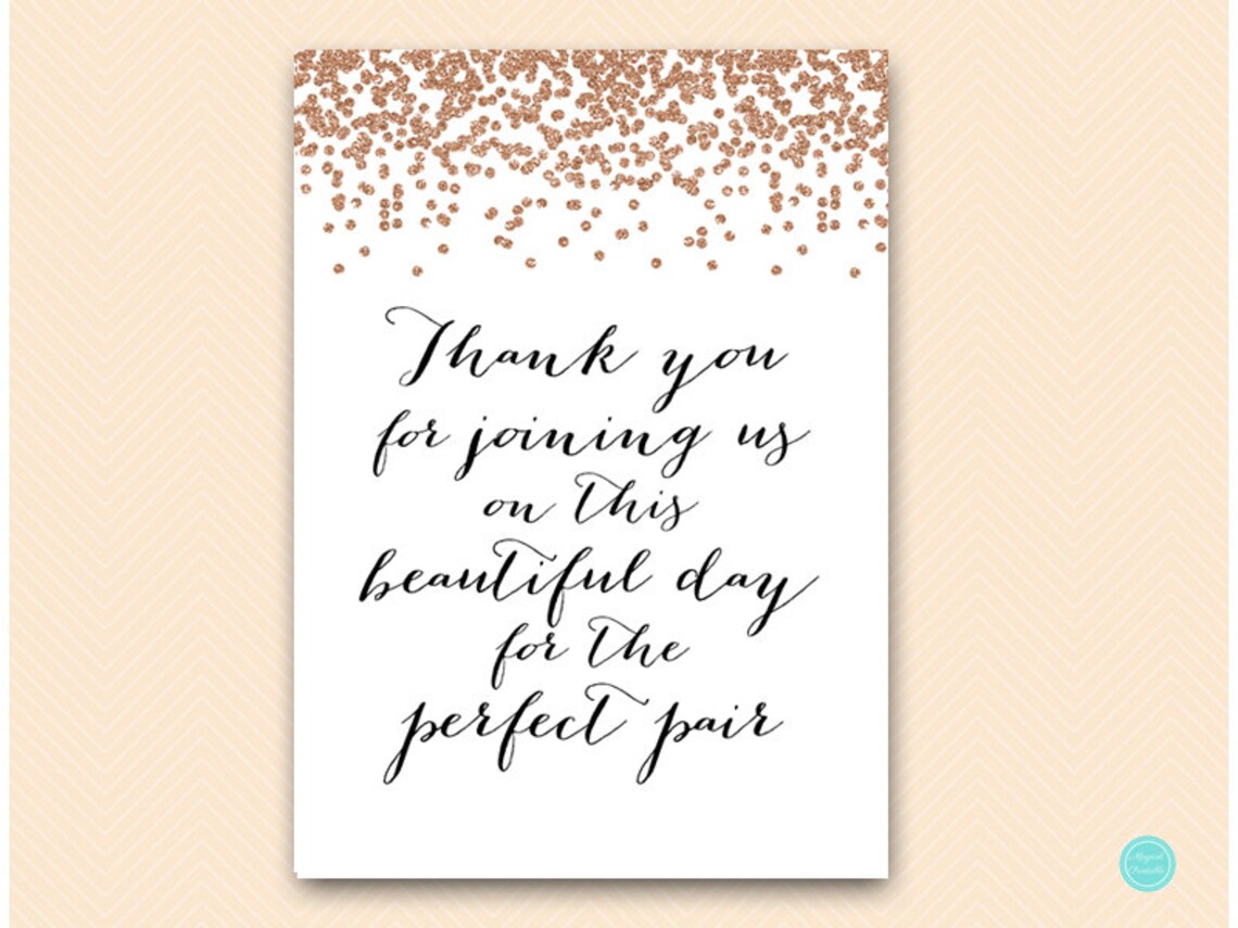 Thank You Sign Bridal Shower Favors Bridal Shower Decoration - Etsy
