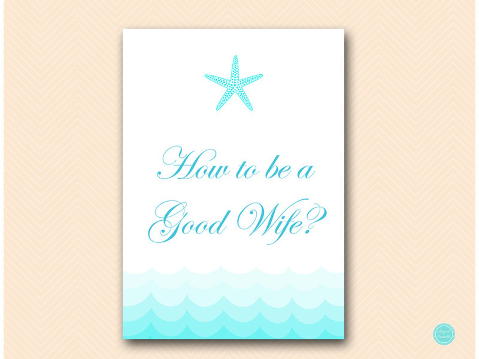 How to Be a Good Wife, 1950 Good Wife Guide, Nautical, Starfish, Beach ...