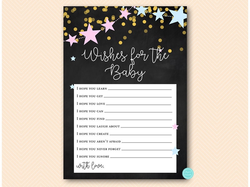 Twinkle Twinkle Gender Reveal Game Pack, How I Wonder What You Are, Boy ...
