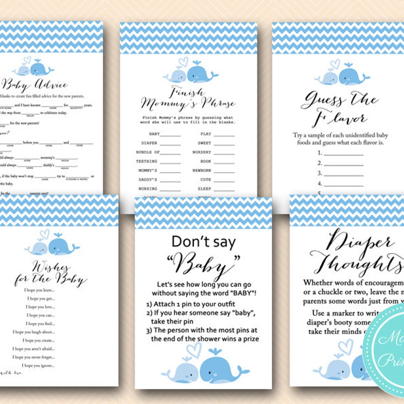 Whale Baby Shower - Etsy