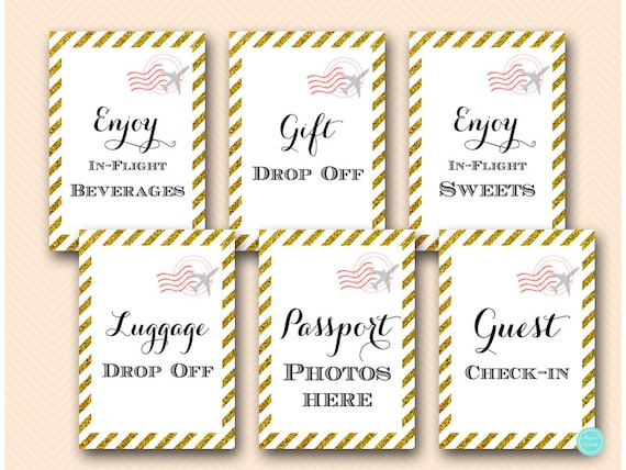 Printable Baggage Claim Sign