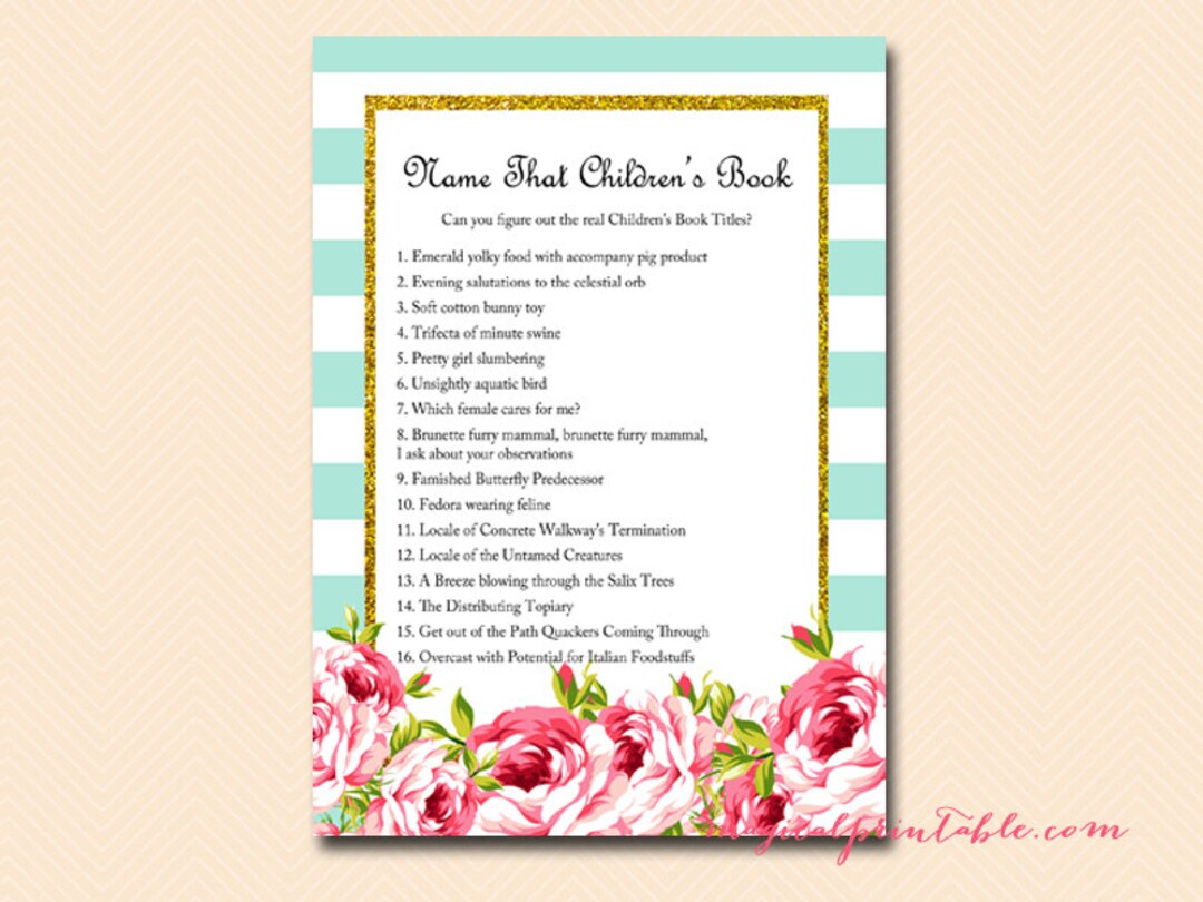 Name That Children's Book, Alternate Titles for Popular Children's Book ...