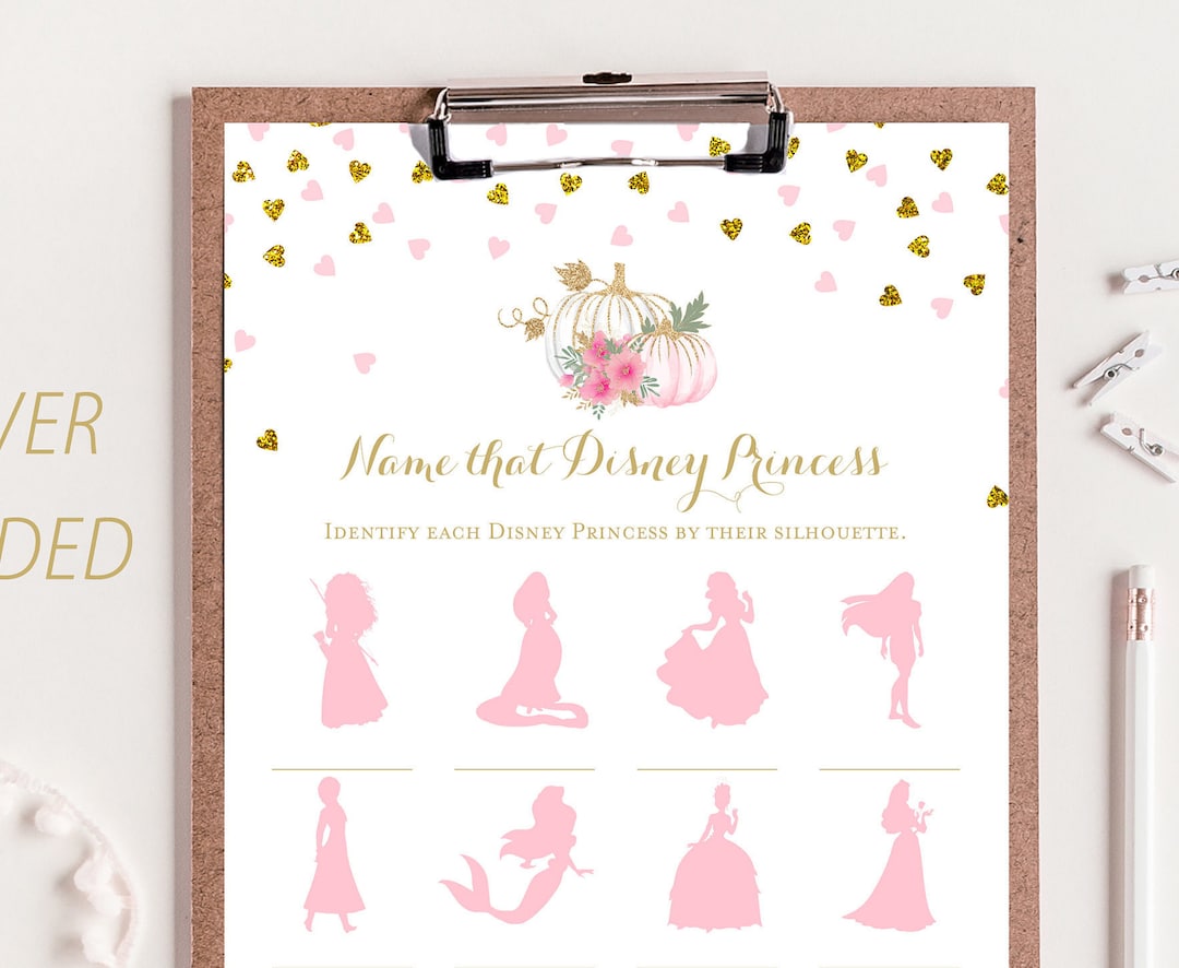 Guess the Princess, Princess Silhouette Guessing Game, Princess Themed ...