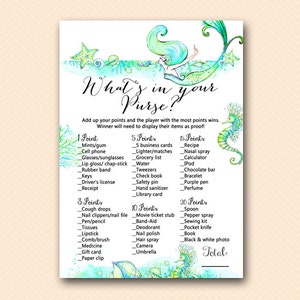 What's in Your Purse, Purse Raid, Purse Hunt Game, Beach, Mermaid ...