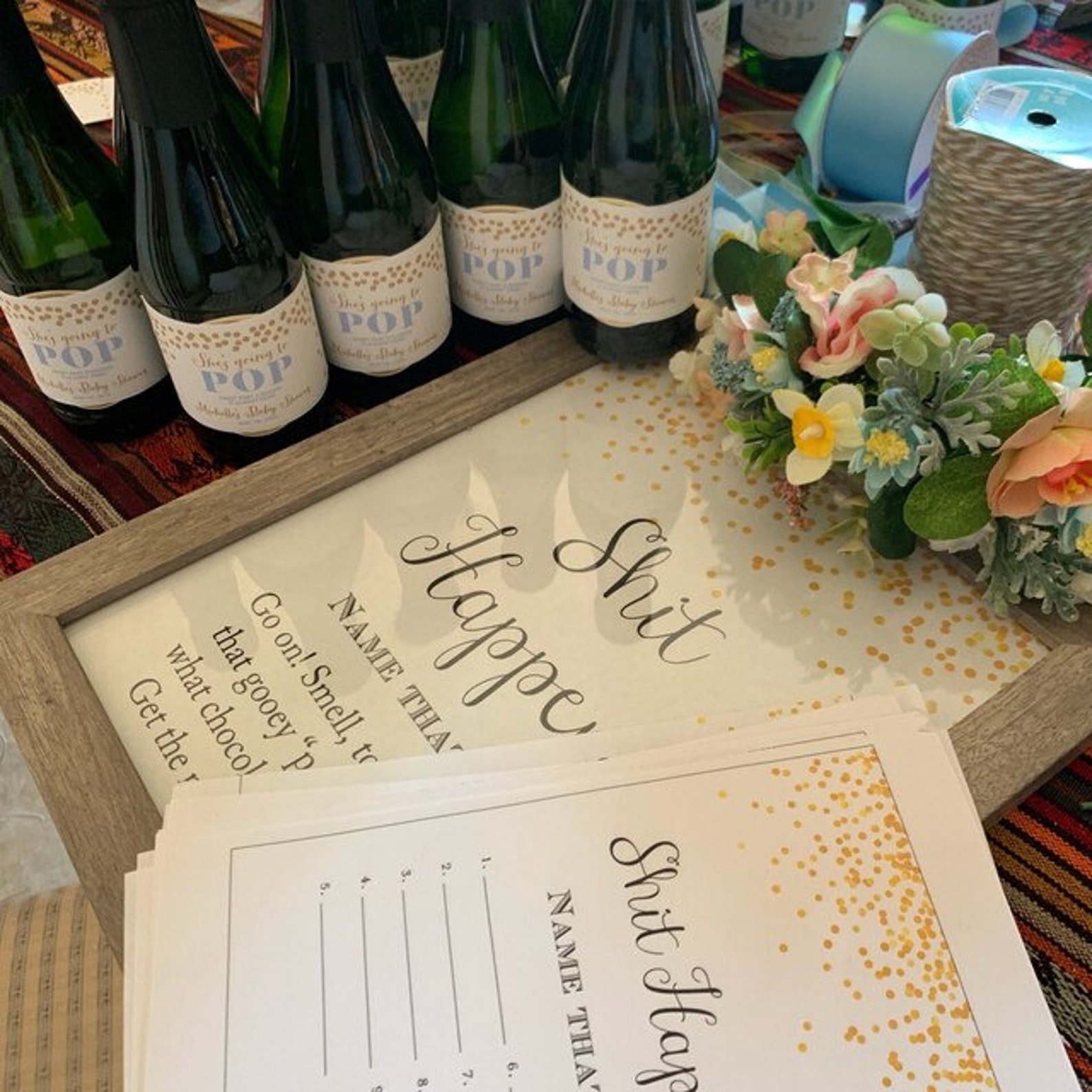 Shit Happens Baby Shower Game, Sweet Mess, Guess the Sweet Mess, Name ...