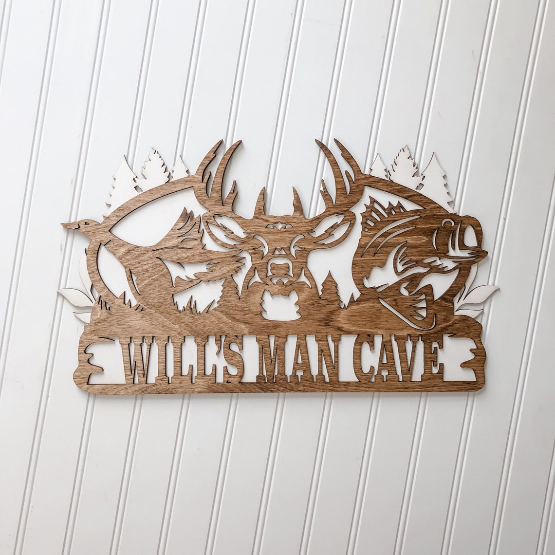 Man Cave Sign // Hunting Sign // Deer Sign // Fishing Sign // - Etsy
