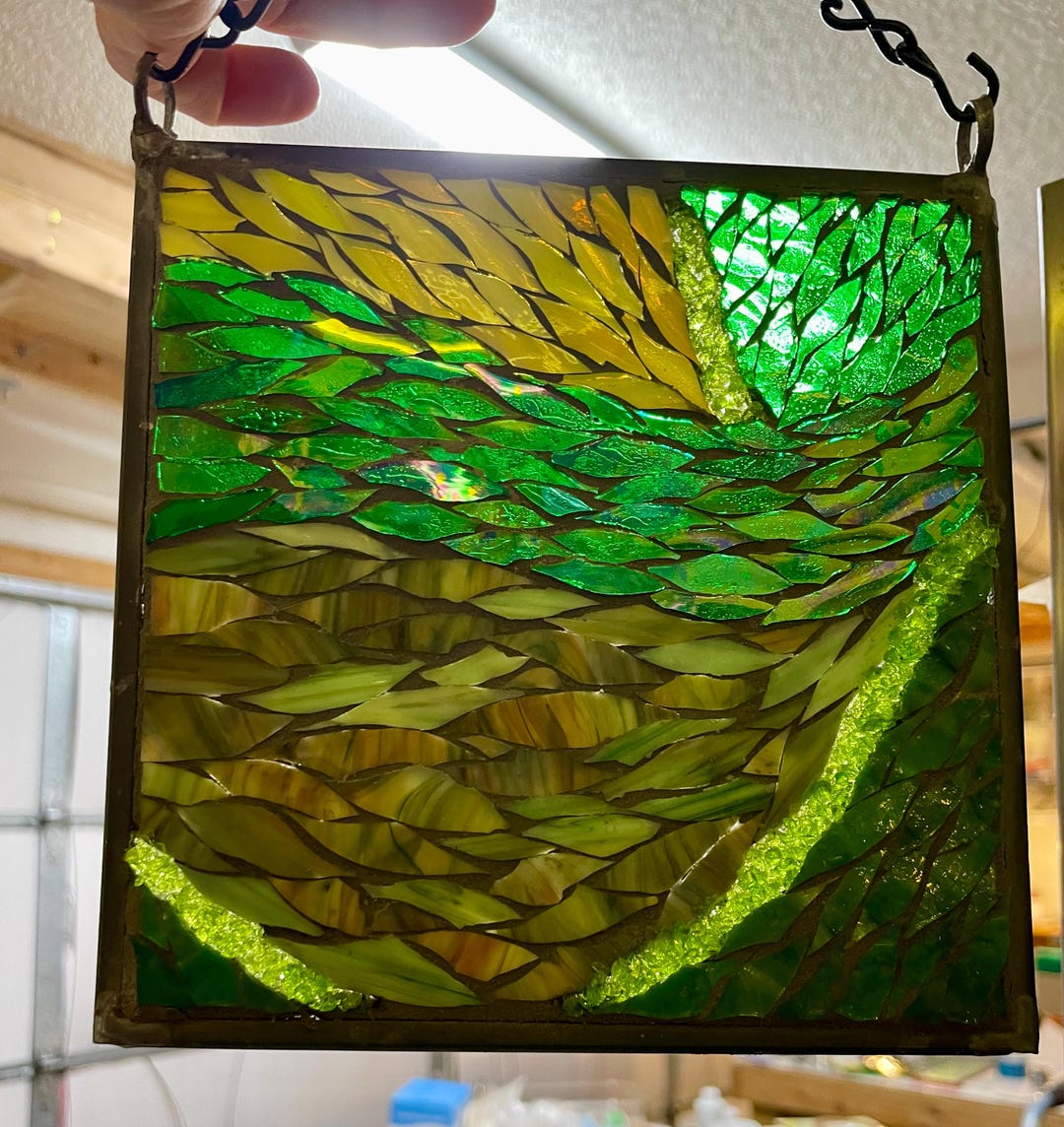 Green Oasis - Florida - Stained Glass - Mosaic - Flow - Frit - Multi ...