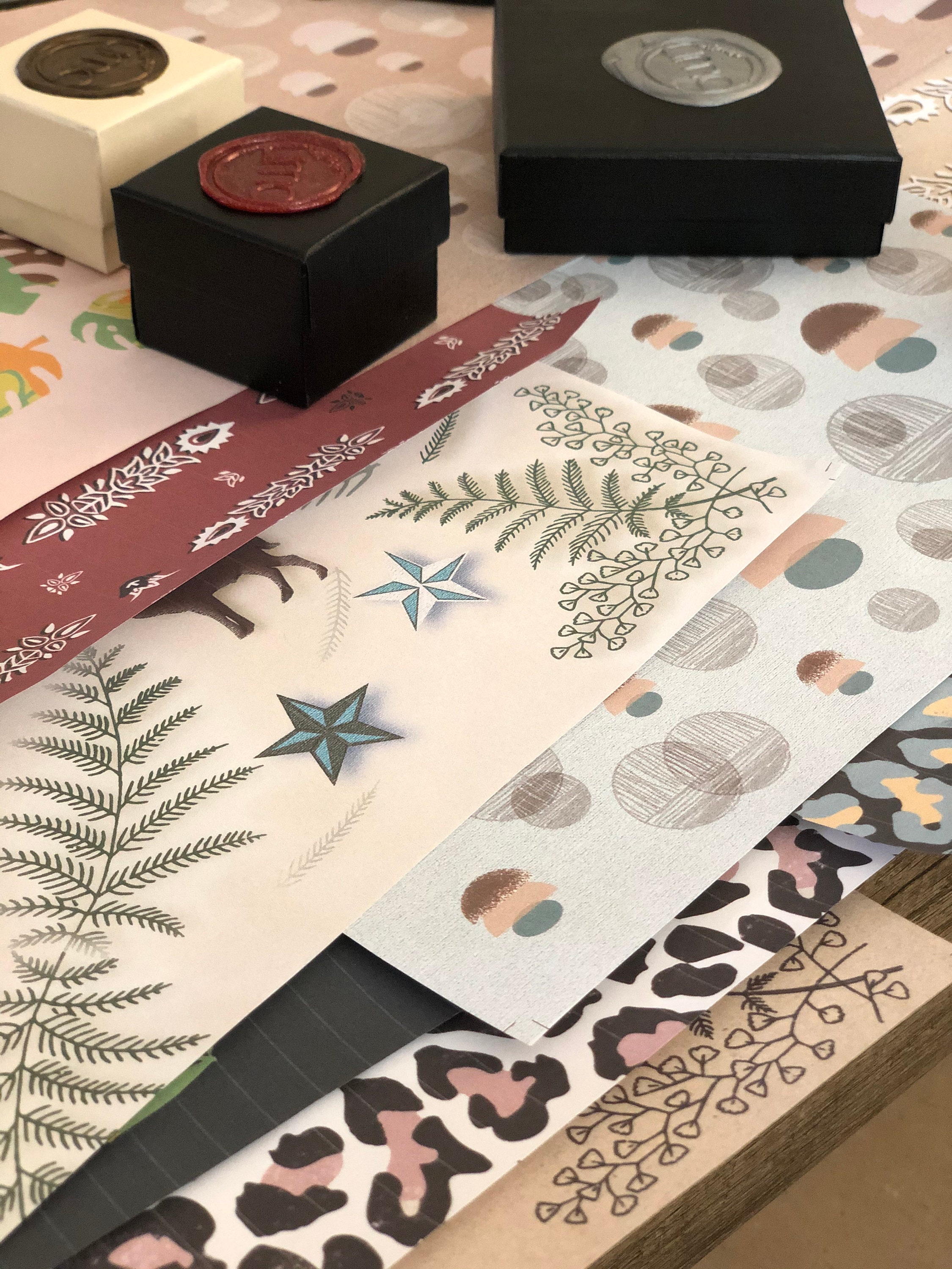 Modern Gift Wrap A3 A4 Wrapping Paper Set Unique Birthday - Etsy