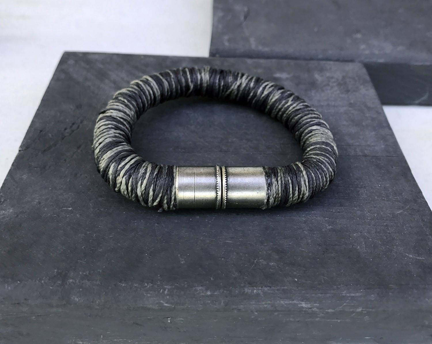 Black Bracelet Unique Jewelry Grey Bracelet Mixed Bracelets - Etsy